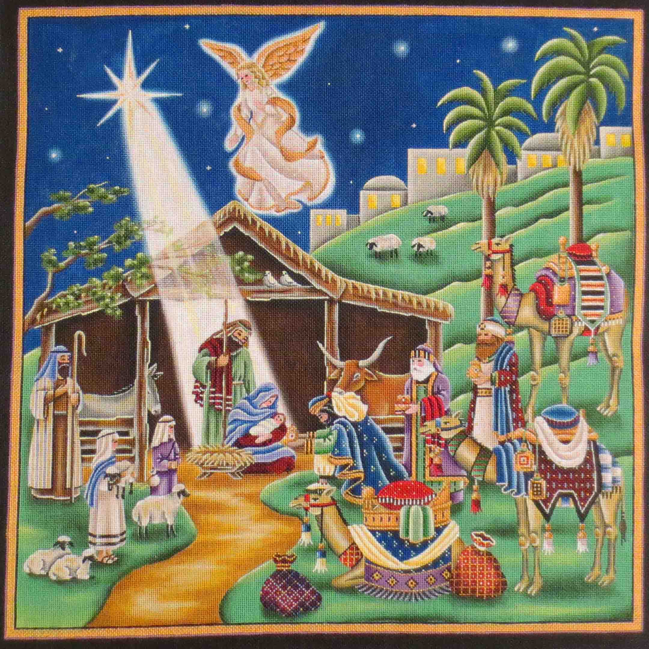Rebecca Wood Designs Bethlehem Needlepoint Canvas – Rittenhouse Needlepoint