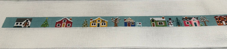 Alice Peterson Co. Gayla Elliot Christmas Village Needlepoint Canvas at ...