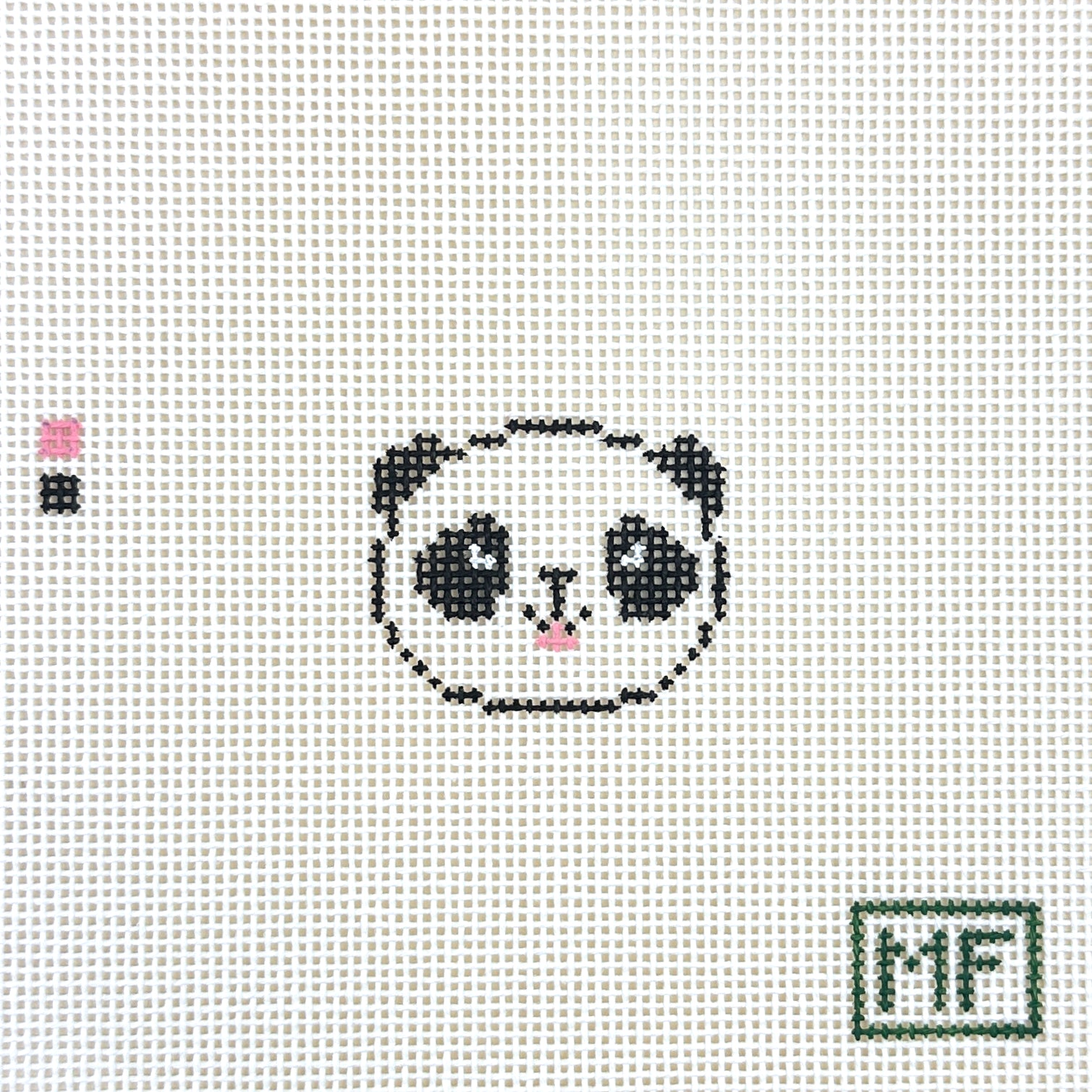 MF Needlepoint Mini Panda Needlepoint Canvas at Rittenhouse Needlepoint