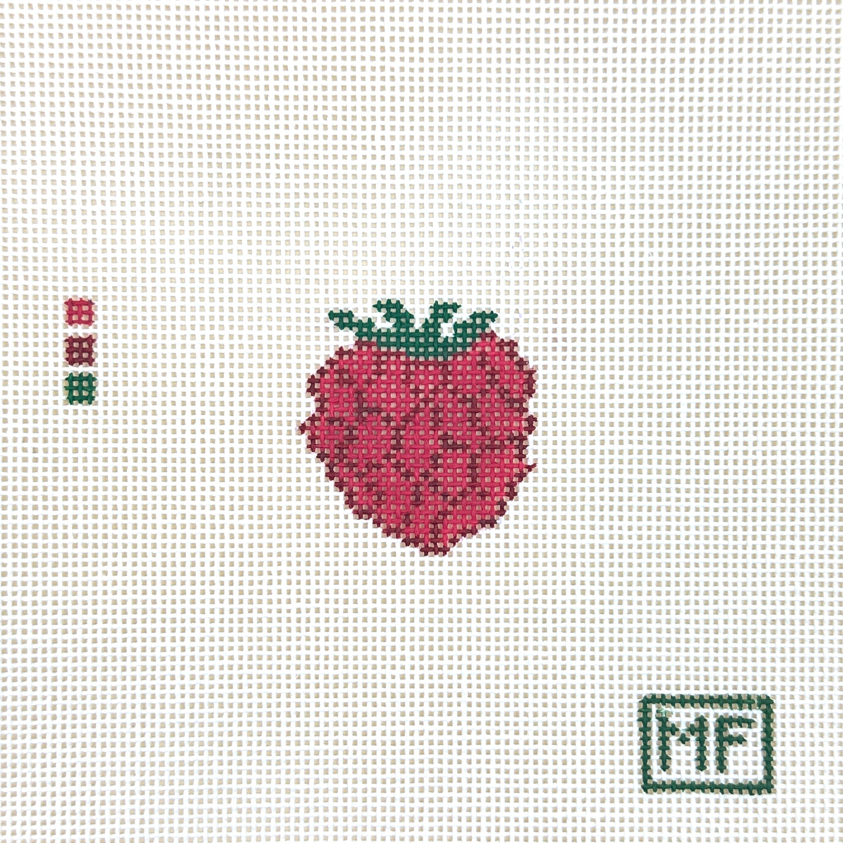 MF Needlepoint Mini Raspberry Needlepoint Canvas at Rittenhouse Needlepoint